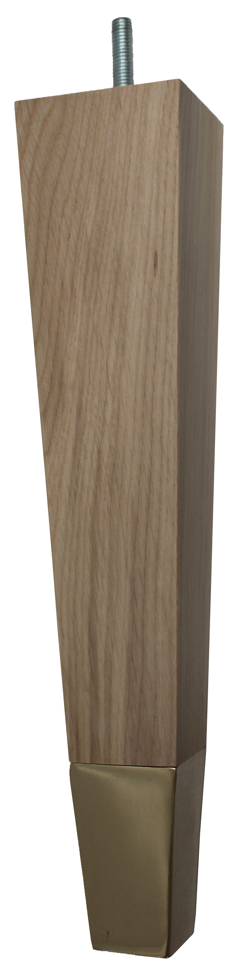 Joana Solid Oak Furniture Legs with Brass Slipper Cups – Heritage ...